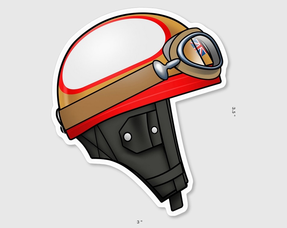 HELMET-STICKER Helmet Sticker ScooterMercato.com