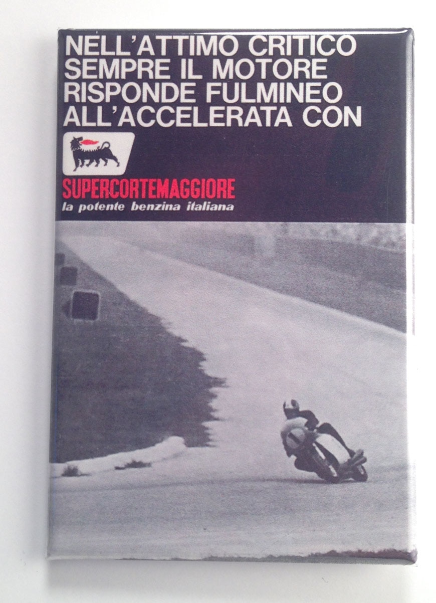 M007 Fridge Magnet Agip Ad MotoGP gas oil benzin ScooterMercato.com